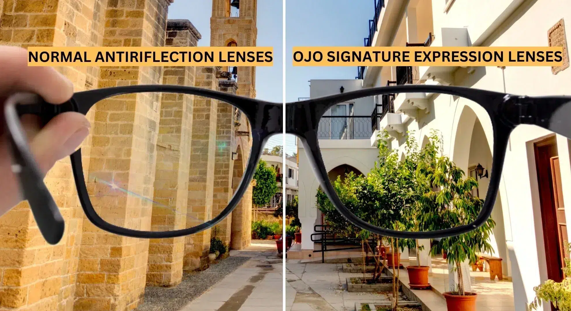Clearer vision and protection without reflections, with the cutting ...